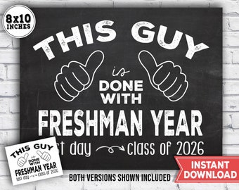 First Day of High School Sign First Day of Freshman Year - Etsy