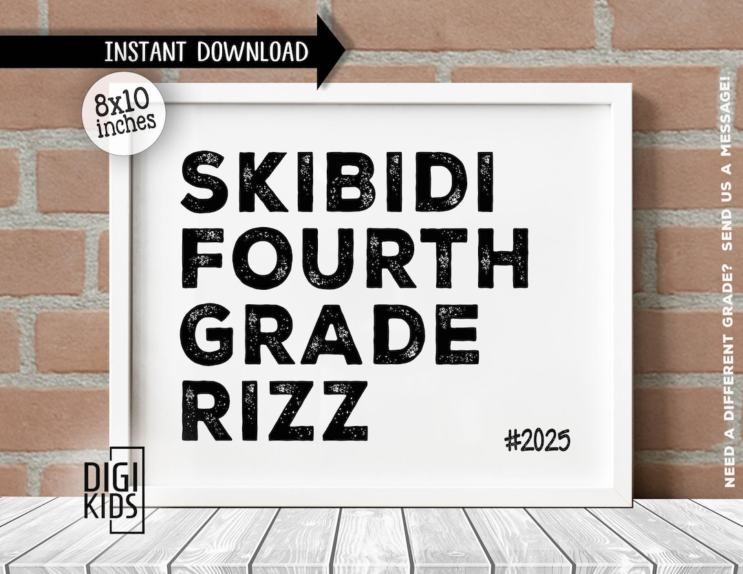 1st Day of School Sign - First Day of 4th Grade Sign 2025 - 4th Grade ...
