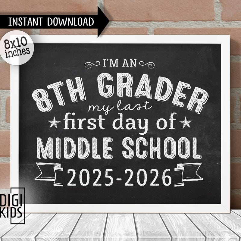 First Day Chalkboard - Etsy