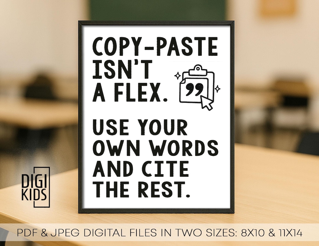Middle School Classroom Decor: Printable Gen Z Slang Poster, Instant ...