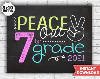 7th Grade Sign | Etsy