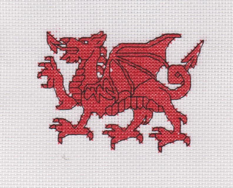 Welsh Dragon Cross Stitch Chart/pattern PDF Download - Etsy