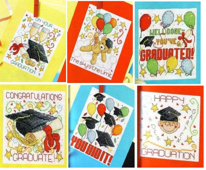 Graduation Cross Stitch Charts/patterns - PDF Download - Etsy