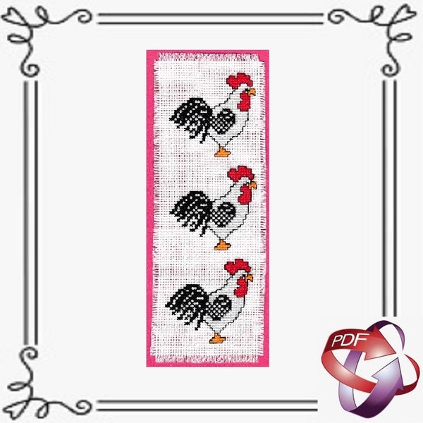 Chicken Cross Stitch - Etsy