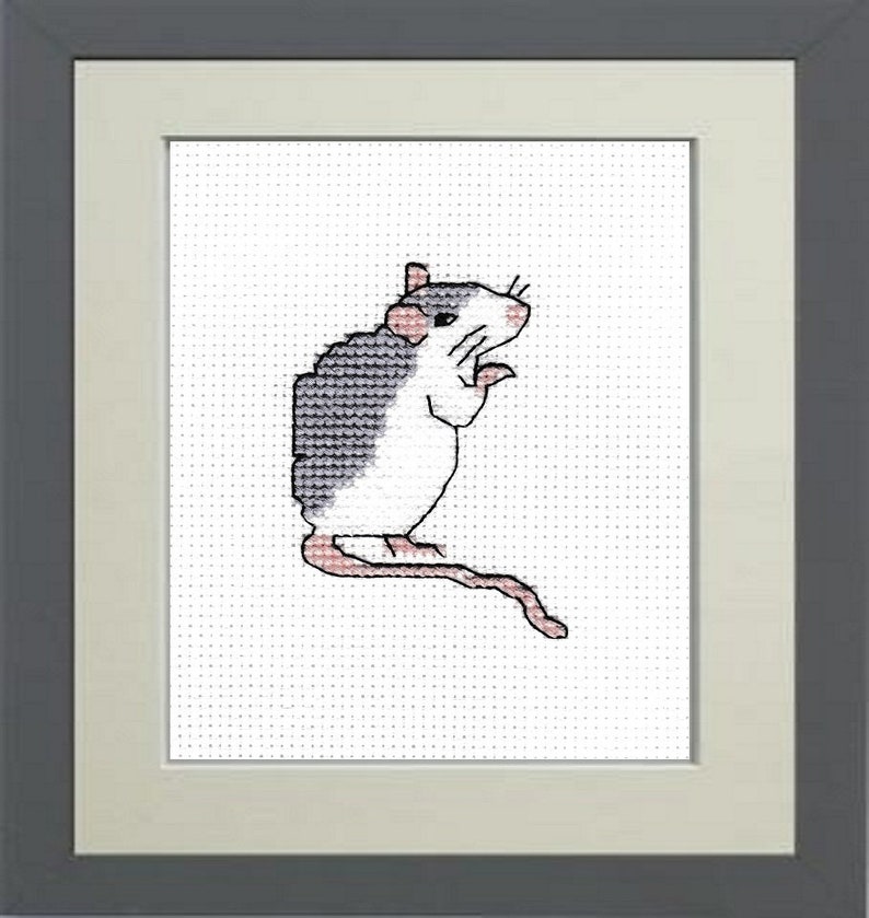 Fancy Rat Cross Stitch Chart/pattern PDF Download - Etsy
