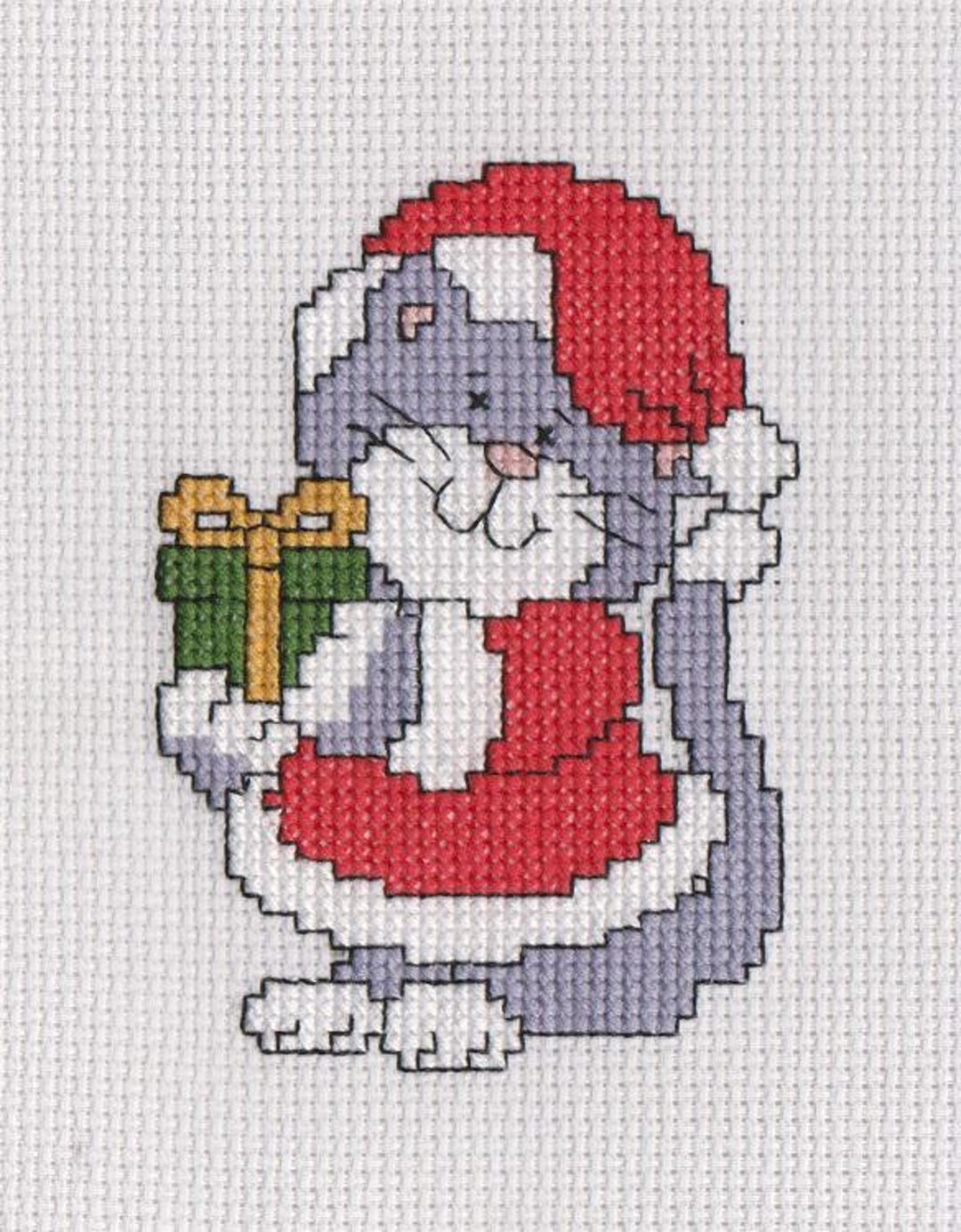Christmas Cat Cross Stitch Chart/pattern PDF Download - Etsy