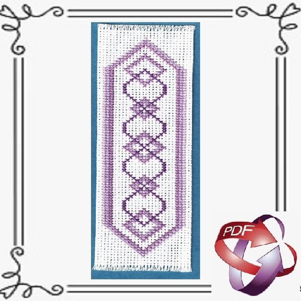 Celtic Cross Stitch Bookmark Pattern - Etsy