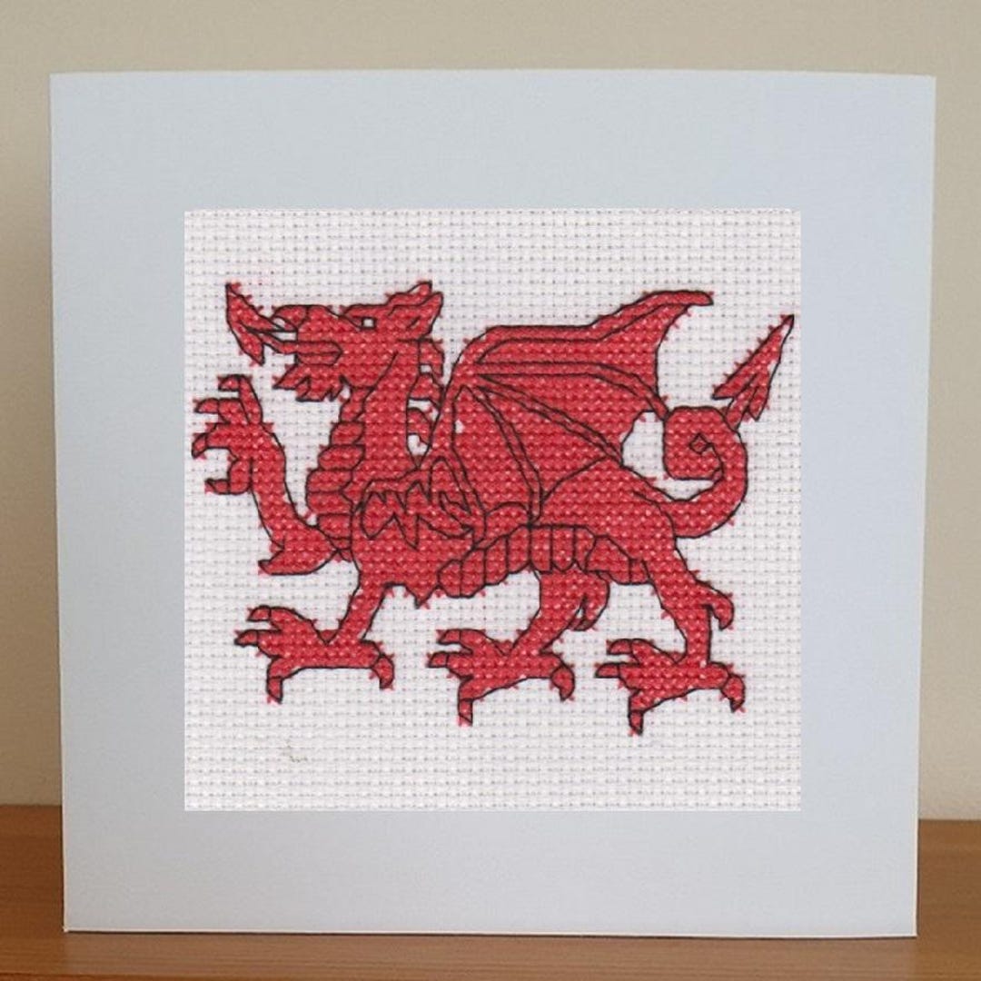 Welsh Dragon Cross Stitch Chart/pattern PDF Download - Etsy