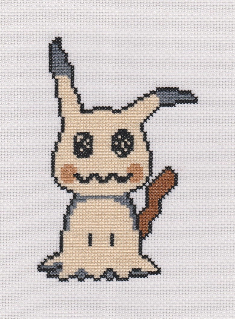 Pokemon Cross Stitch Chart/pattern Mimikyu PDF Download - Etsy