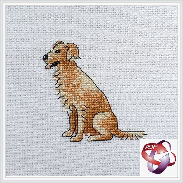 Golden Retriever Cross Stitch Kits - Etsy