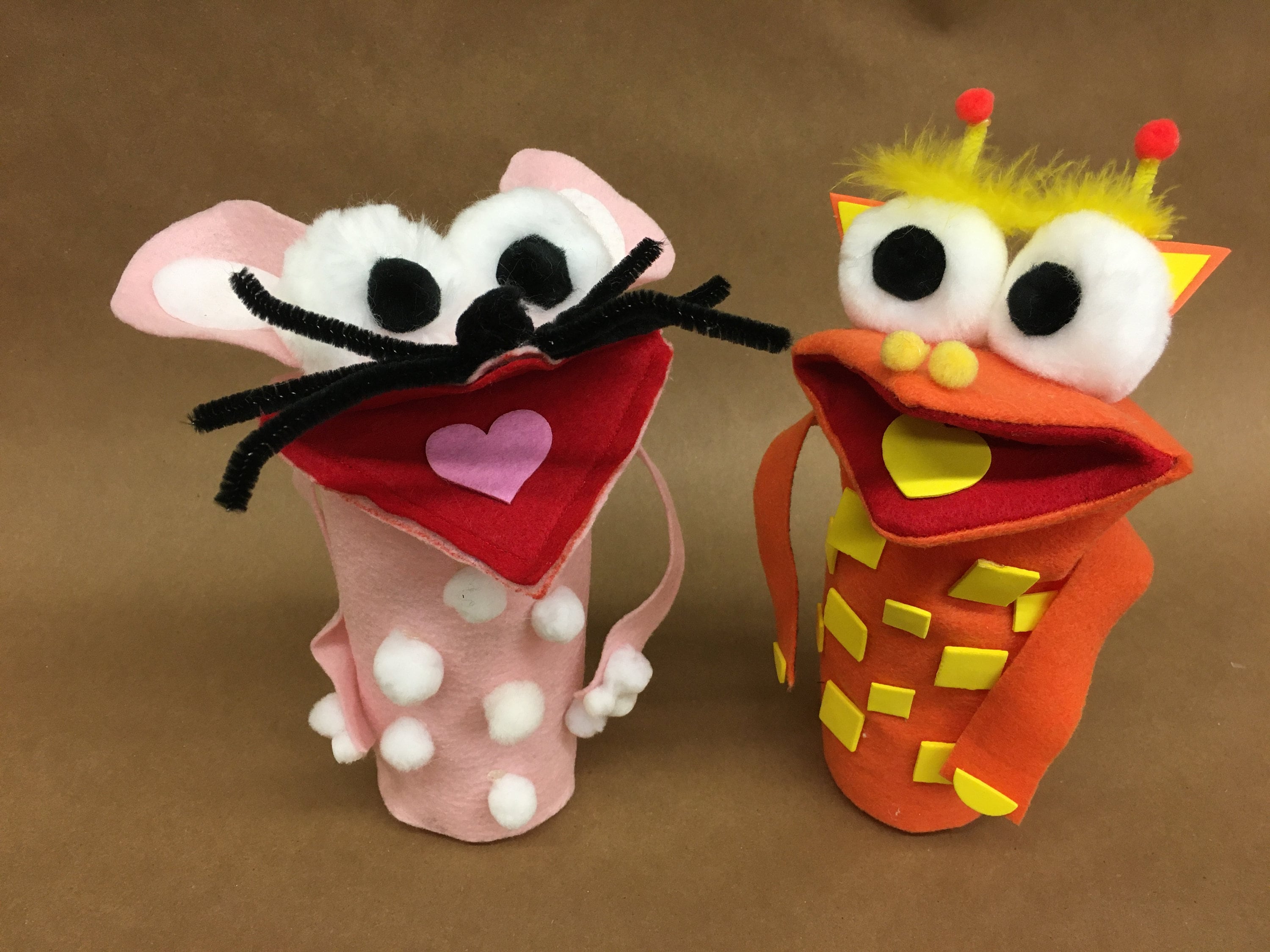 Puppet People Pals Mouth Puppet Kit 2 Puppets Included - Etsy