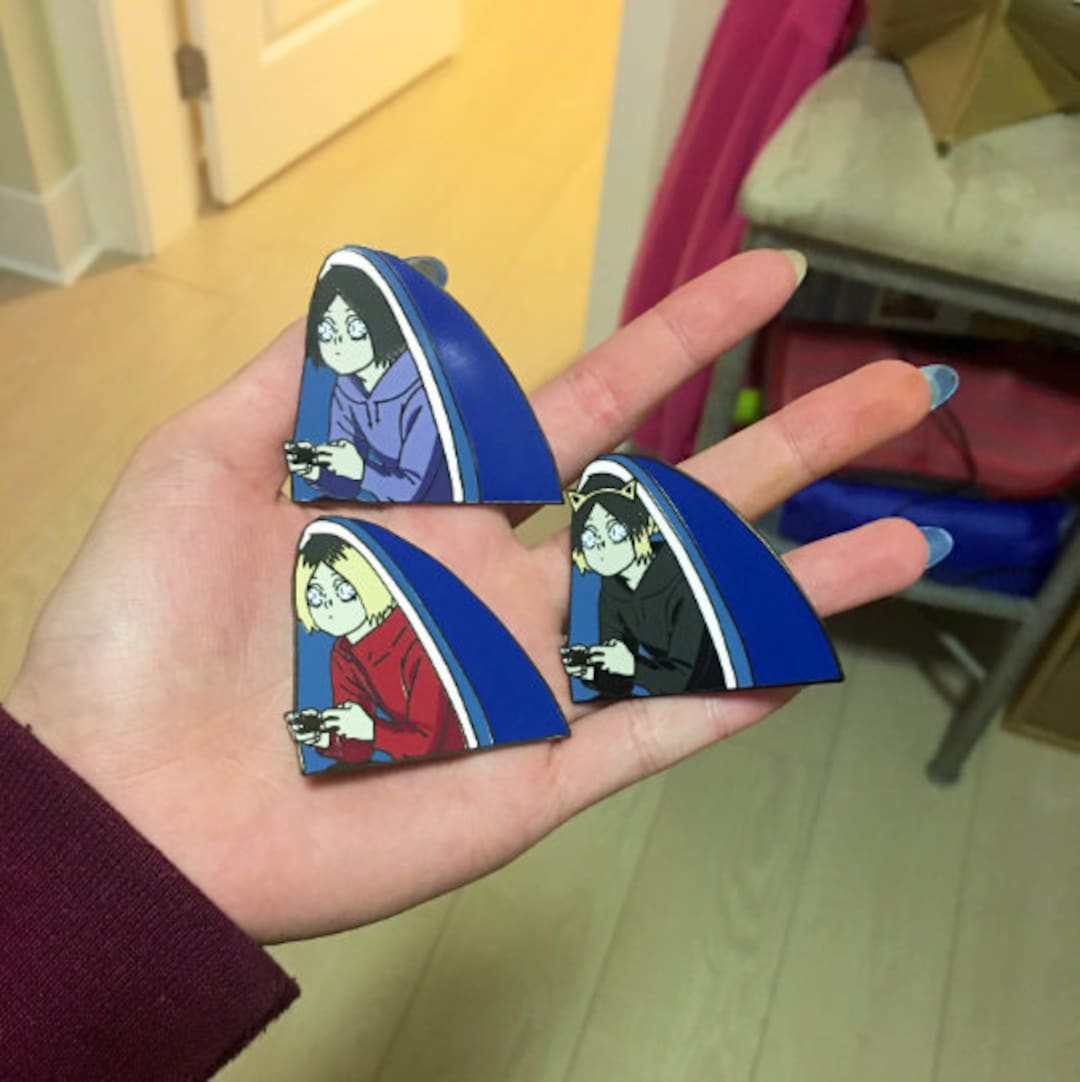 Haikyuu Gamer Boy Hard Enamel Pin - Etsy