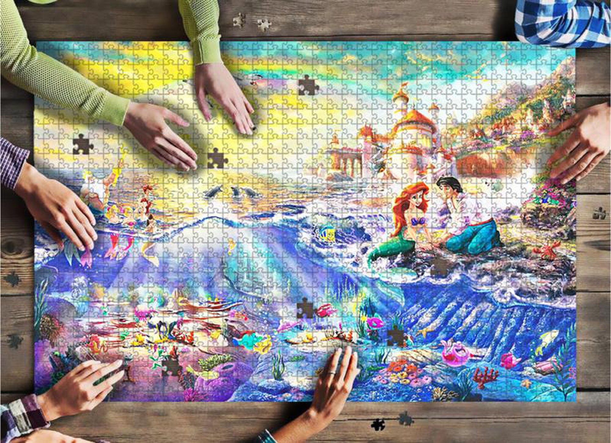 The Little Mermaid Jigsaw Puzzle The Little Mermaid Ariel | Etsy