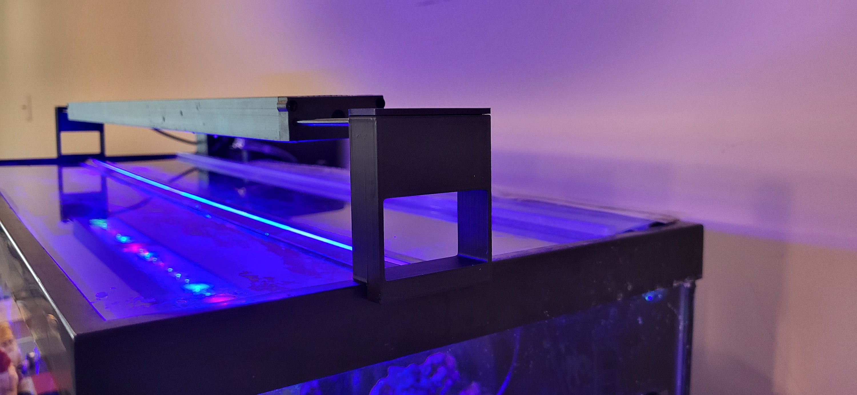 Risers 21 LED Reefbar Pro Rim or Rimless Reef Tank Aquarium 2 Wide ...