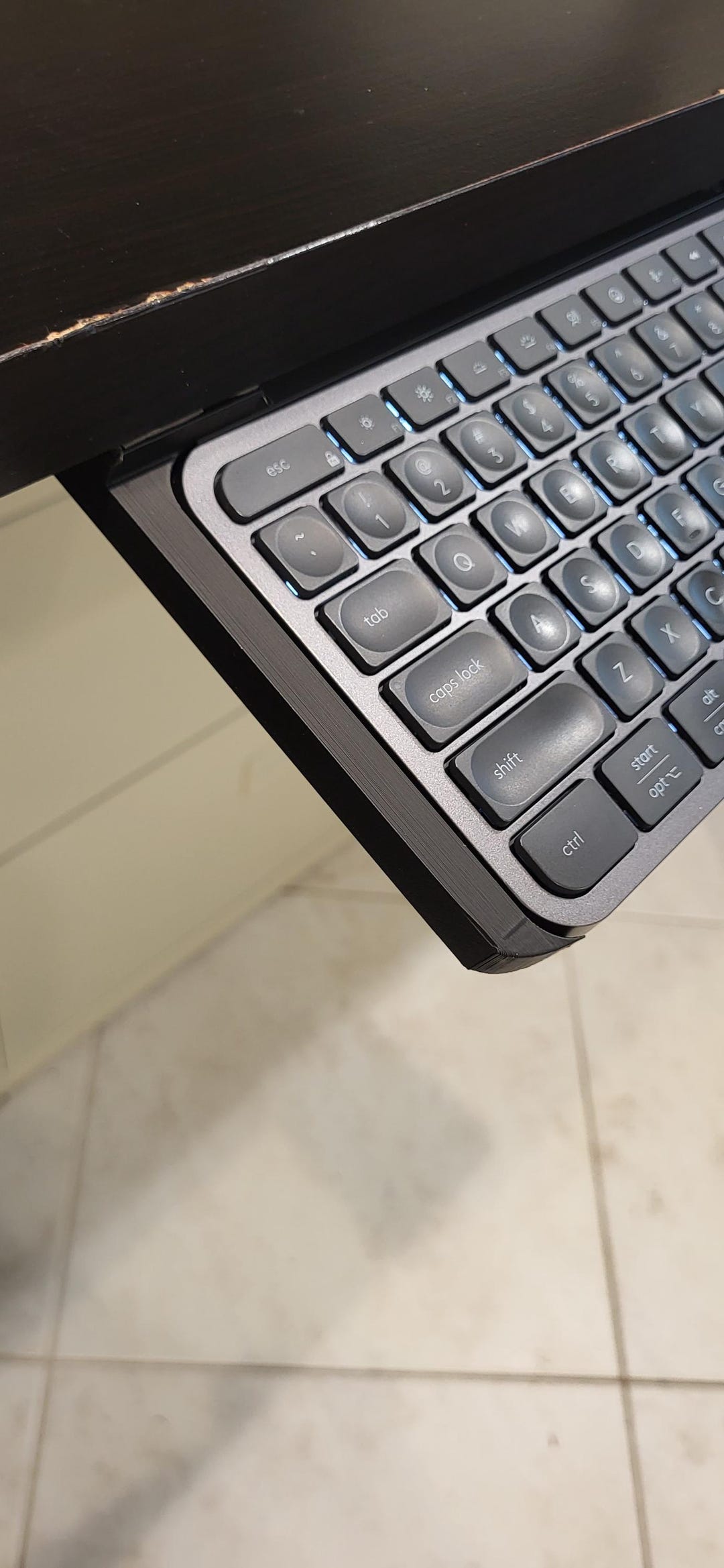 Under Desk Typing Mount for Logitech MX Keys Keyboard - Etsy