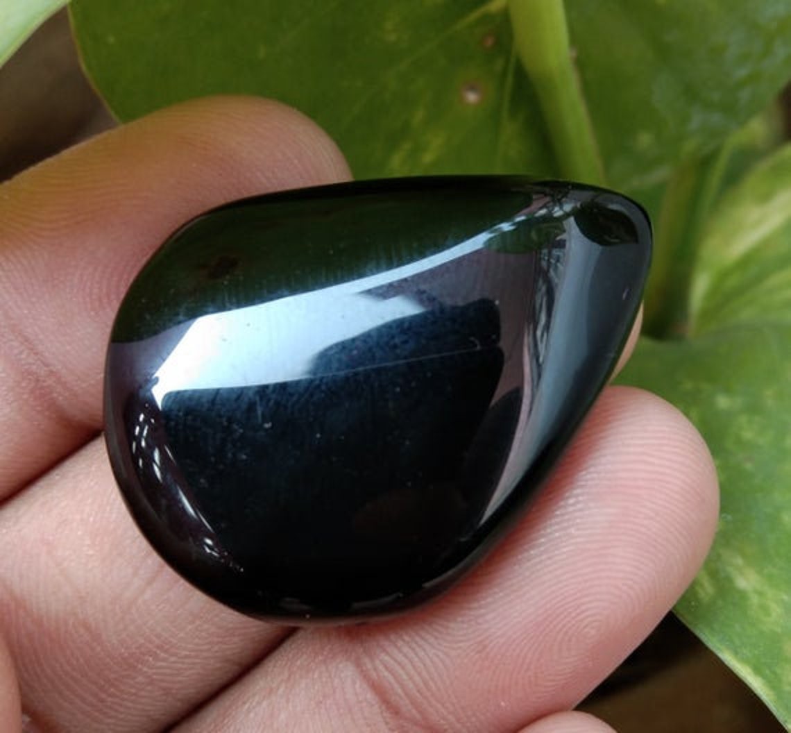 34.65 Cts Piedra preciosa de ónix negro natural piedras | Etsy