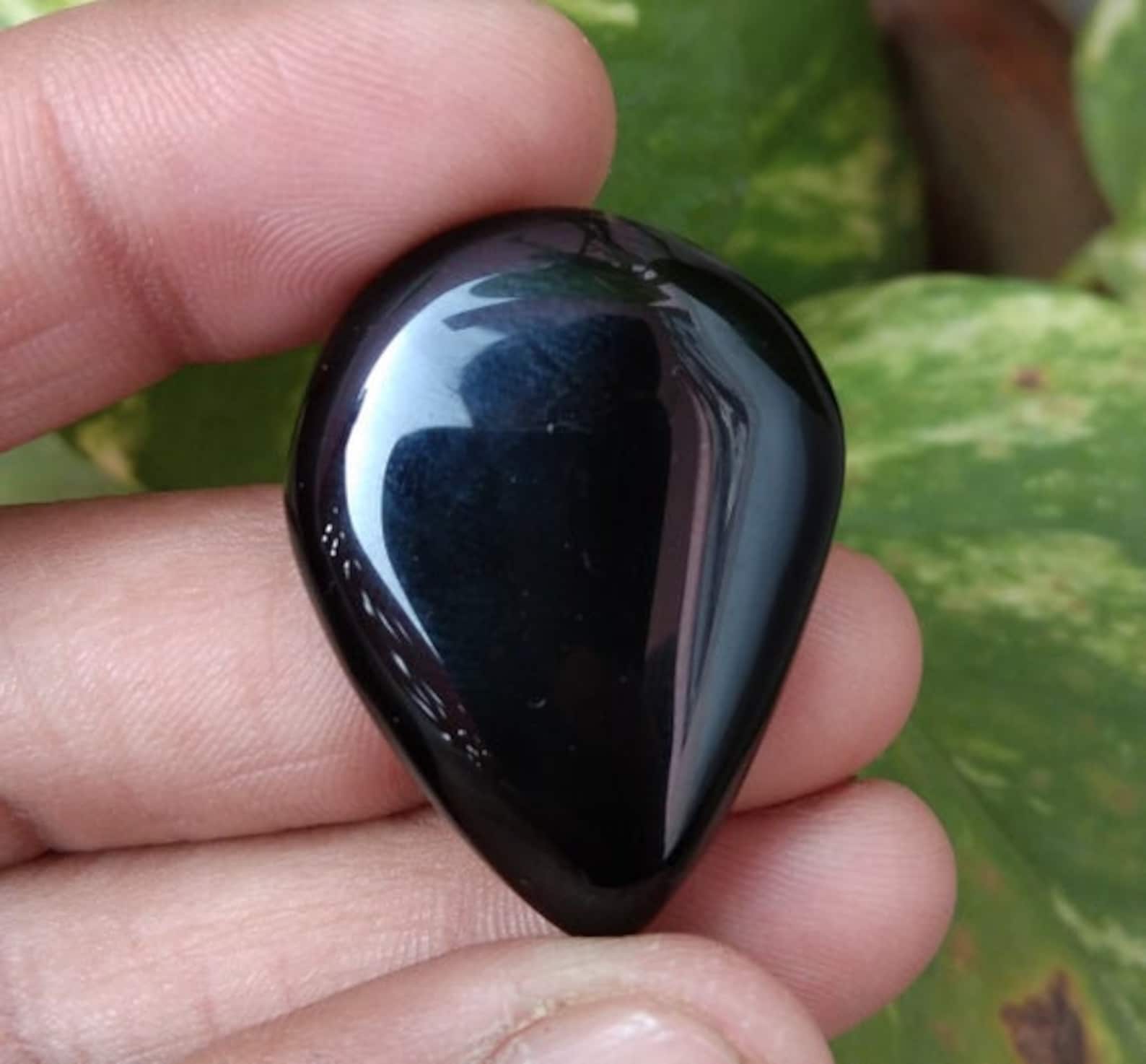34.65 Cts Piedra preciosa de ónix negro natural piedras | Etsy