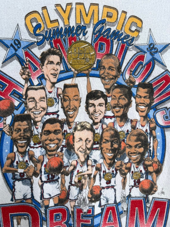 Vintage 1992 Olympic Team USA Dream team Gold/White C… - Gem