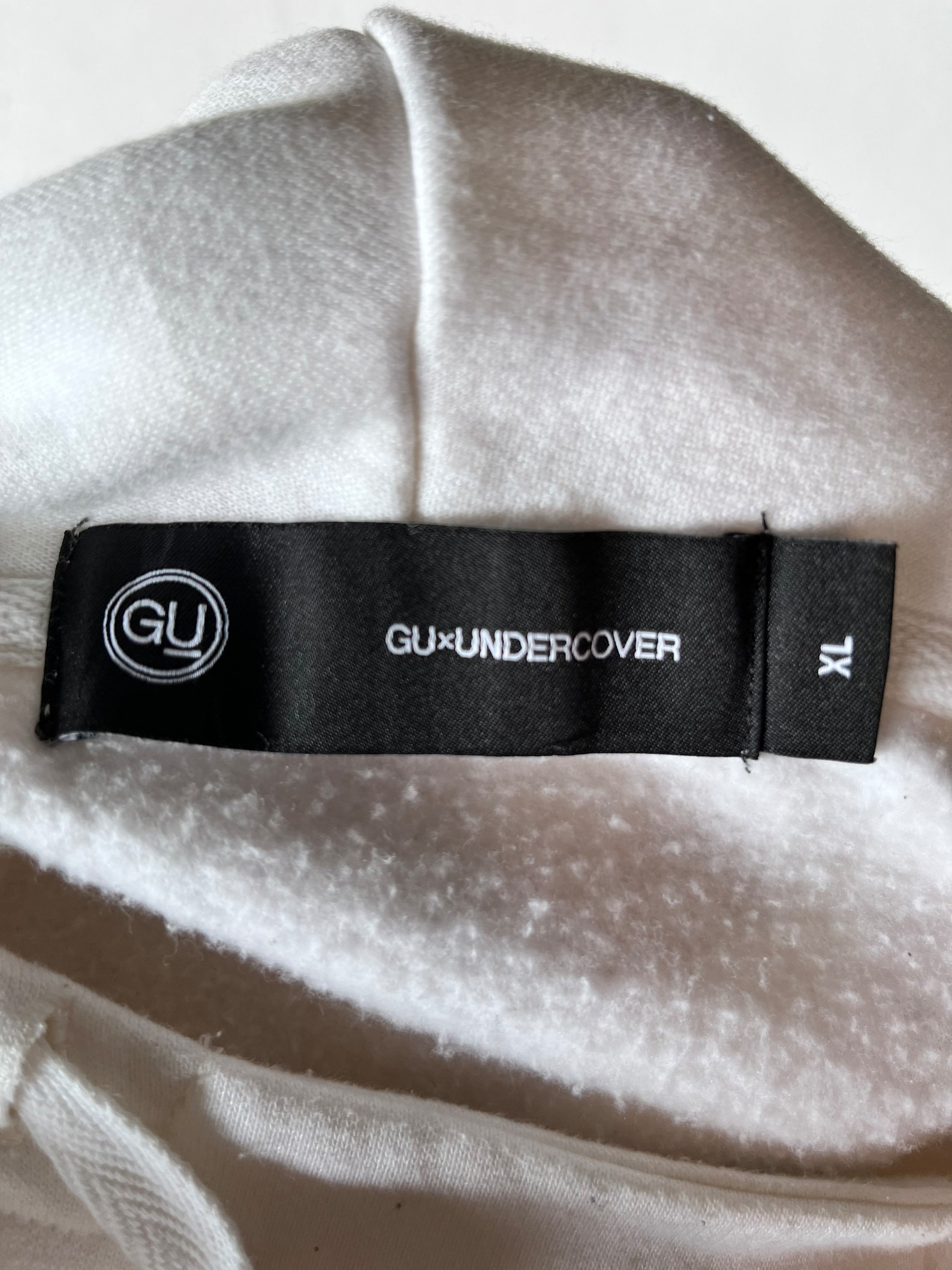 Gu X Undercover Oversized Hoodie/size Xl/white - Etsy
