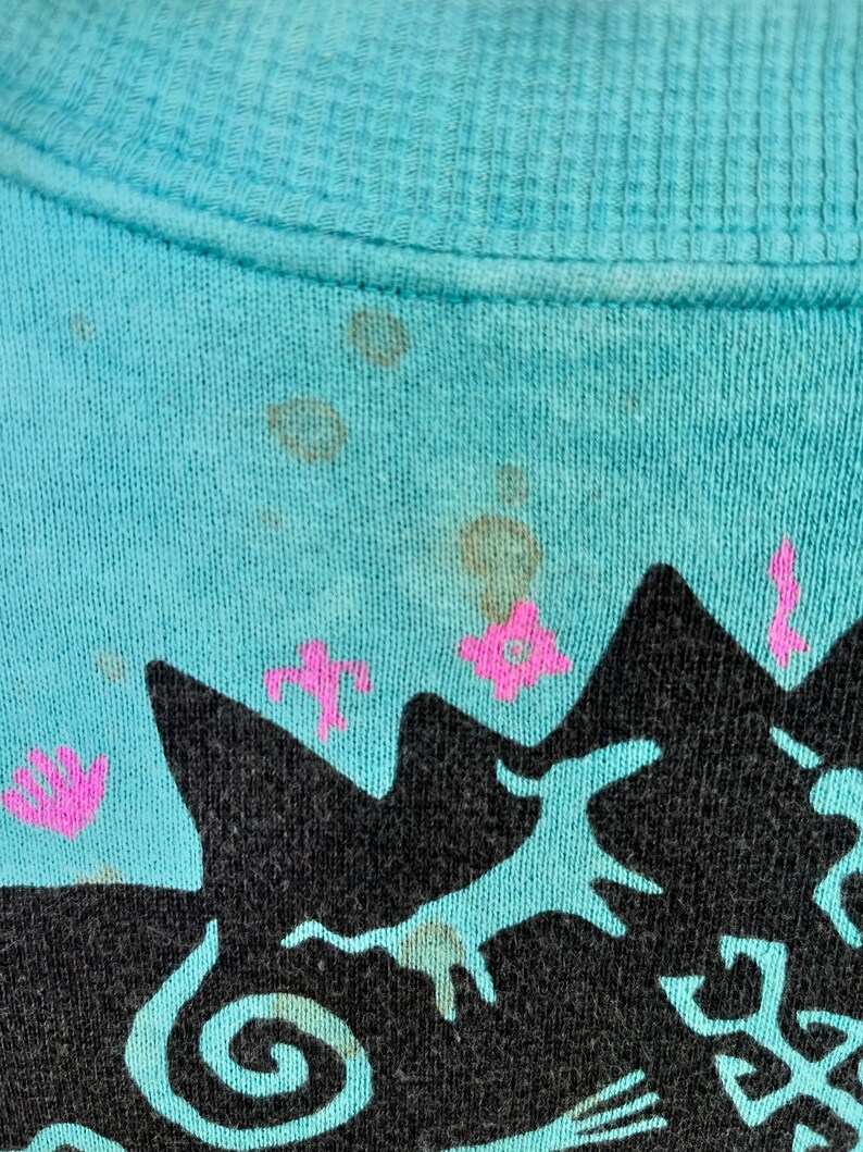 Vintage 90s Ancient Cade Art Tie Dye Sweatshirt/size M/made in Canada ...