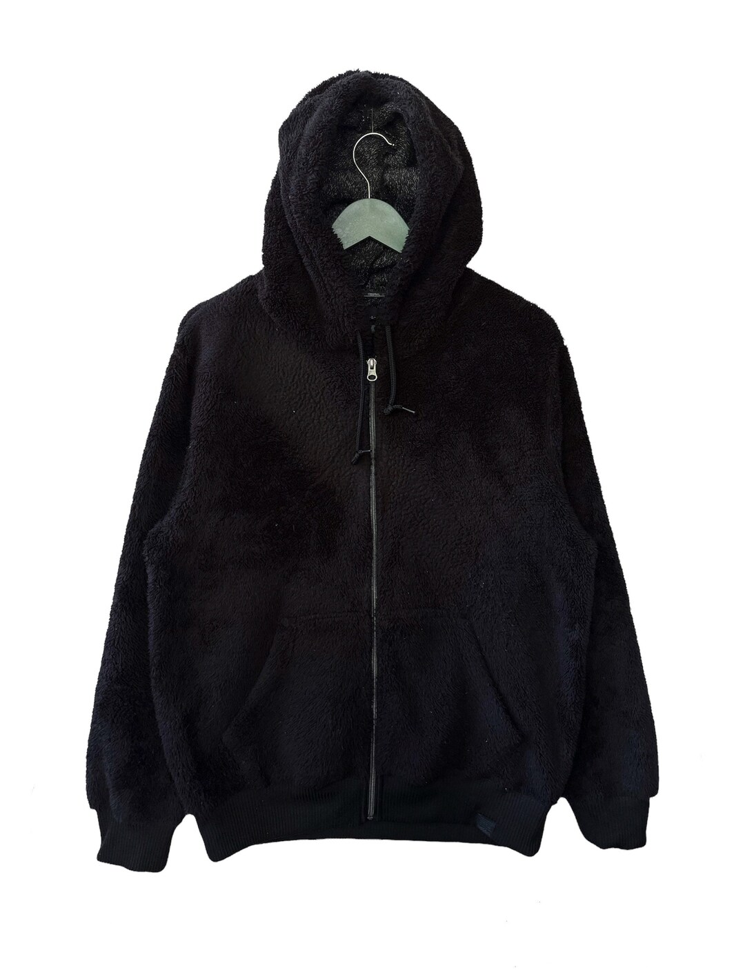 Vintage Mossimo Fleece Sweater Hoodie/size L/black Colour/long Sleeve ...