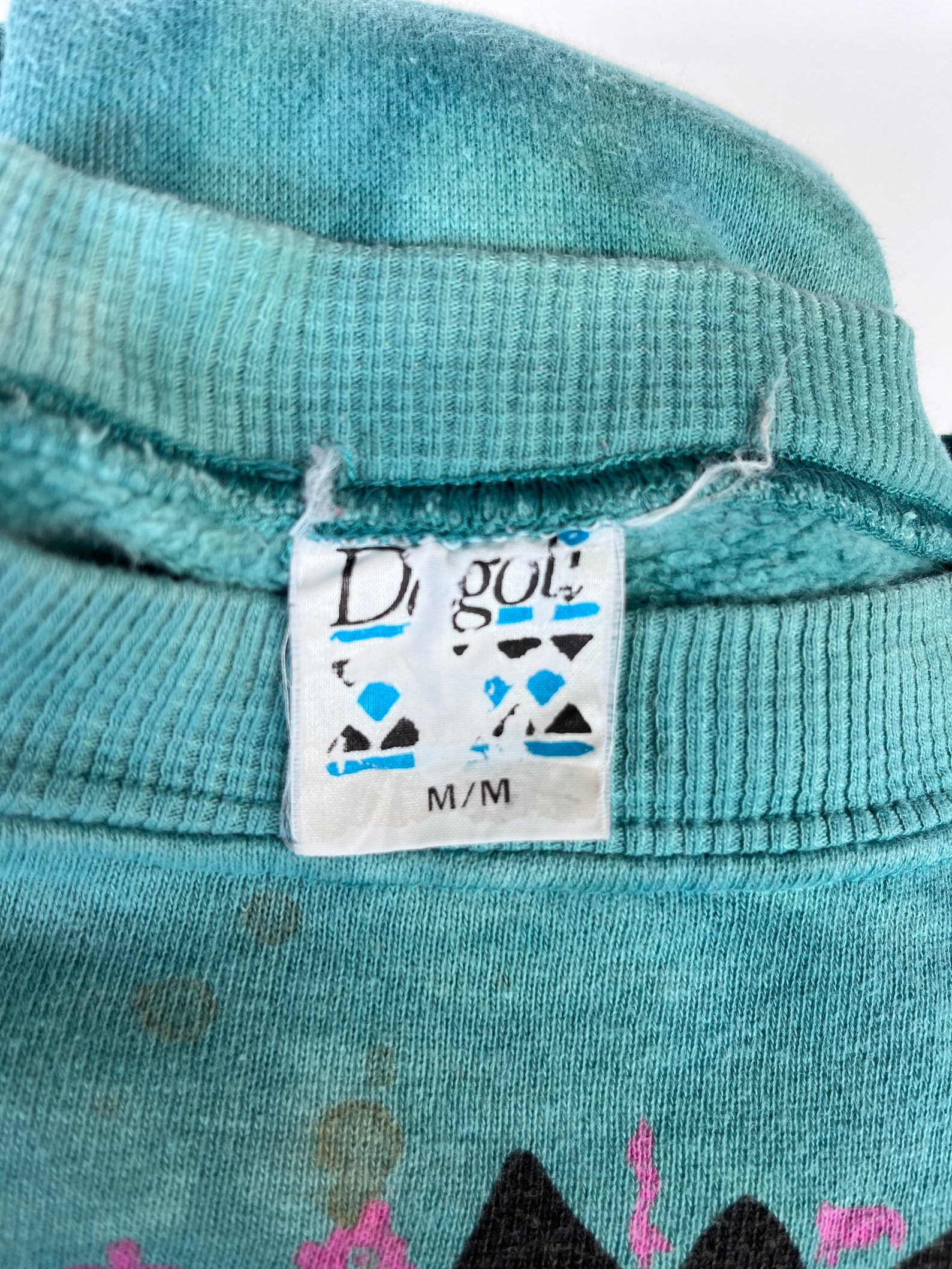 Vintage 90s Ancient Cade Art Tie Dye Sweatshirt/size M/made in Canada ...