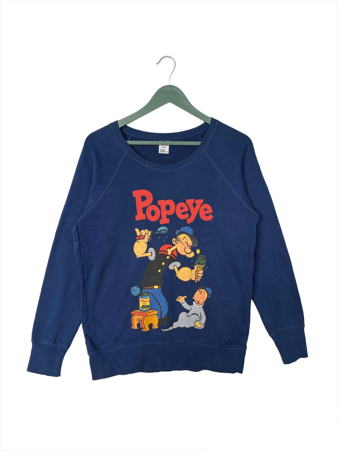 Uniqlo X Popeye the Sailorman Sweatshirt/size L/blue Color/long Sleeve ...