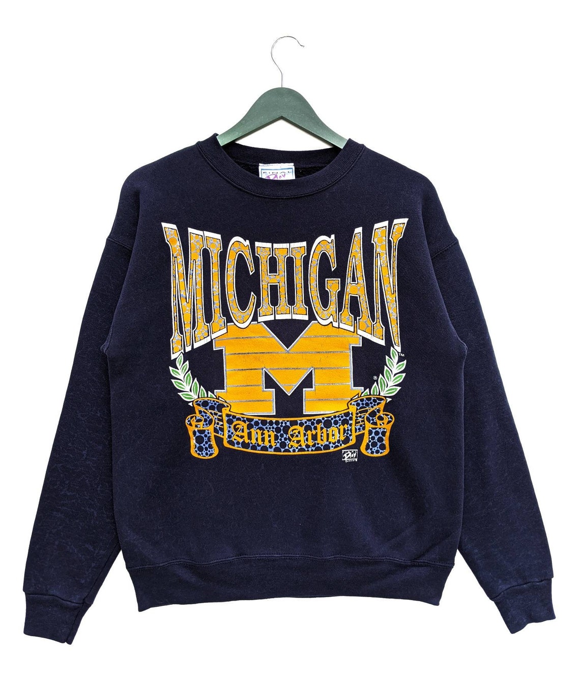 Vintage 89 Michigan Ann Arbor Sweatshirt/size M/crewneck/long Sleeve ...