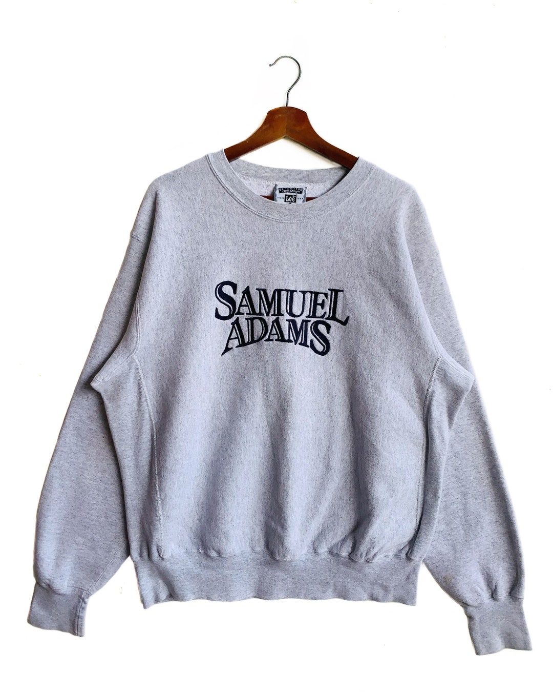 Vintage 90s Samual Adams Sweatshirt/size L/grey Colour/crew Neck/long ...
