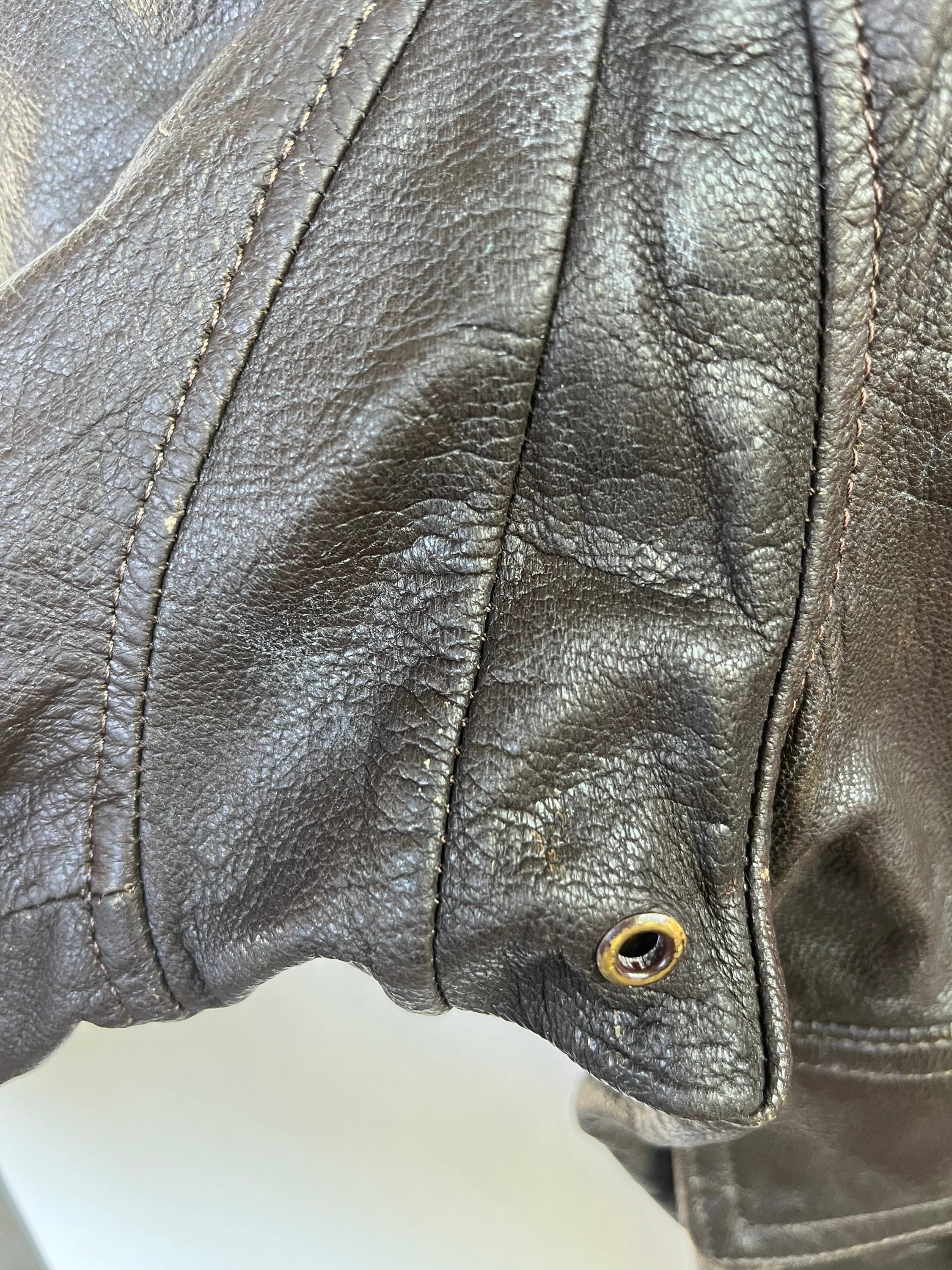 Vintage US NAVY Leather Jacket/military/army/aviation/80s/top - Etsy