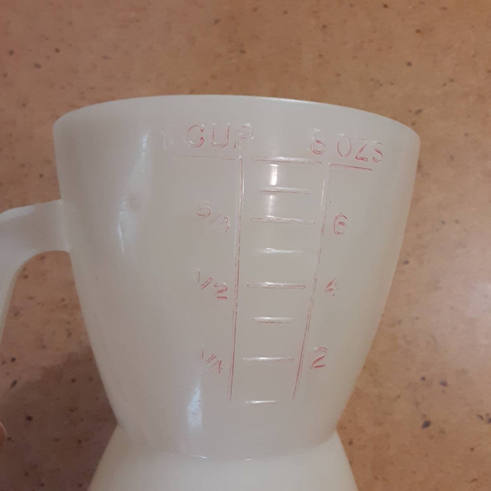 Vintage Tupperware Wet Dry Double Measuring Cup 8 Oz 1 Cup - Etsy
