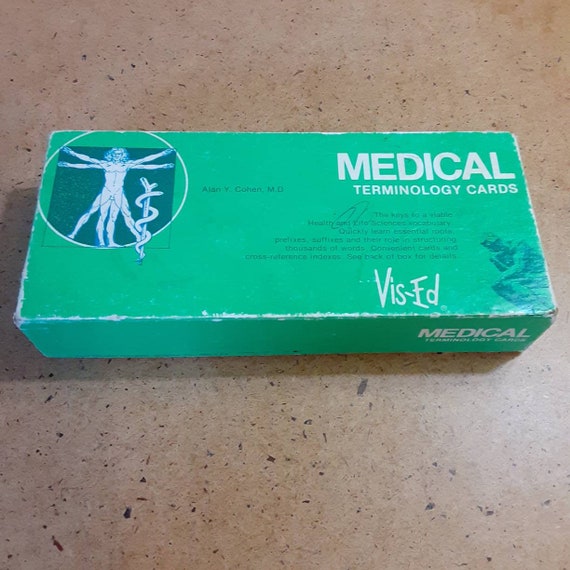 Vintage Medical Terminology Cards 1987 Edition Box of Vis-ed | Etsy