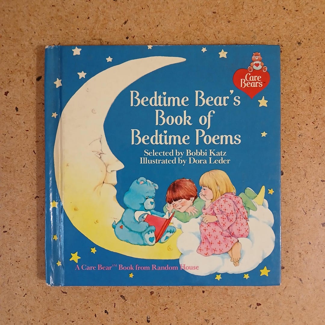 1983 bedtime Bear's Book of Bedtime Poems Book, Vintage Care Bears ...