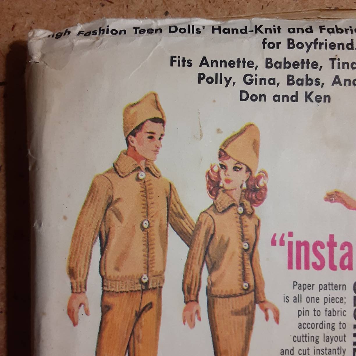 Vintage Doll Clothing Pattern 1963 Mccall's Teen Fashion | Etsy