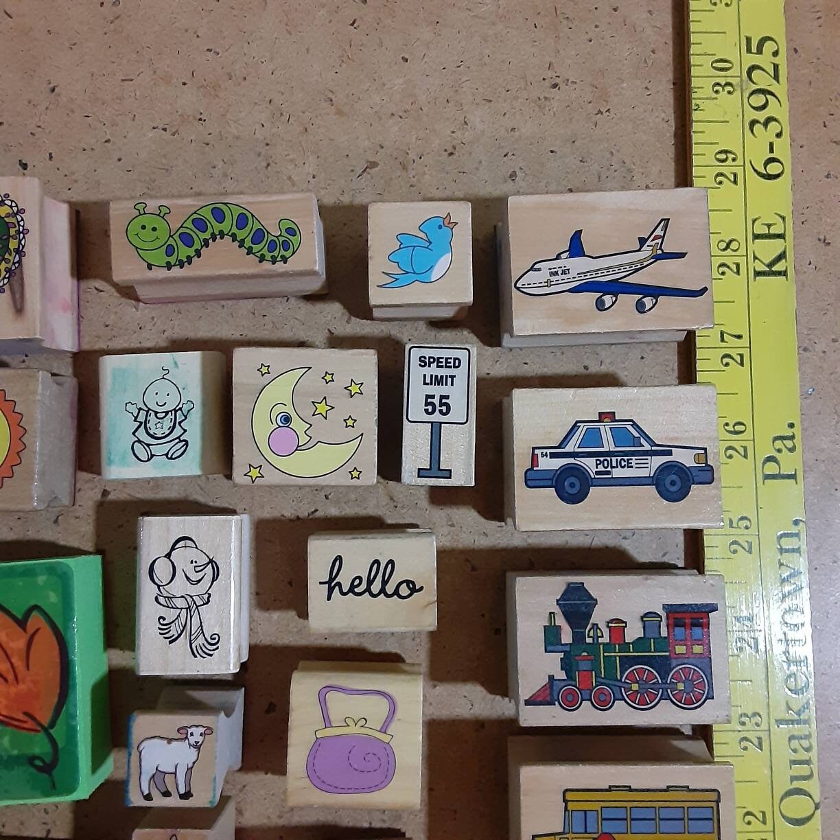 36 Kids' Rubber Stamps for Art & Craft Projects Card - Etsy