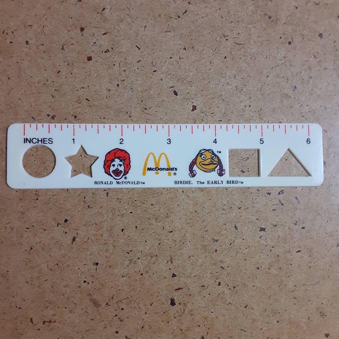 1984 Mcdonalds Toy Ruler From a Happy Meal, Hamburglar Birdie Captain ...