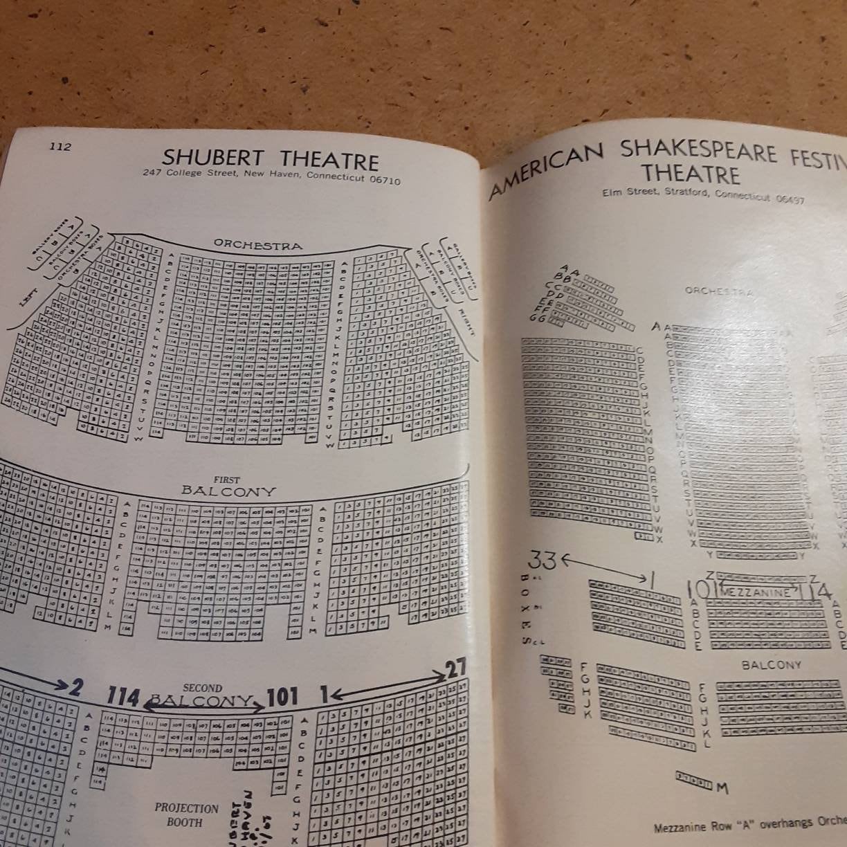 1976 Stubs seating plan guide for New York theaters music | Etsy