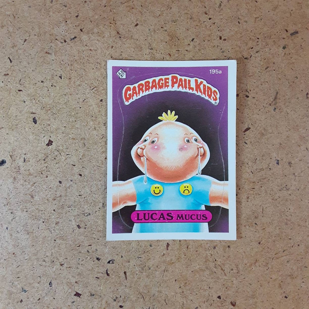 Vintage Garbage Pail Kids "lucas Mucus" Trading Card Sticker ...