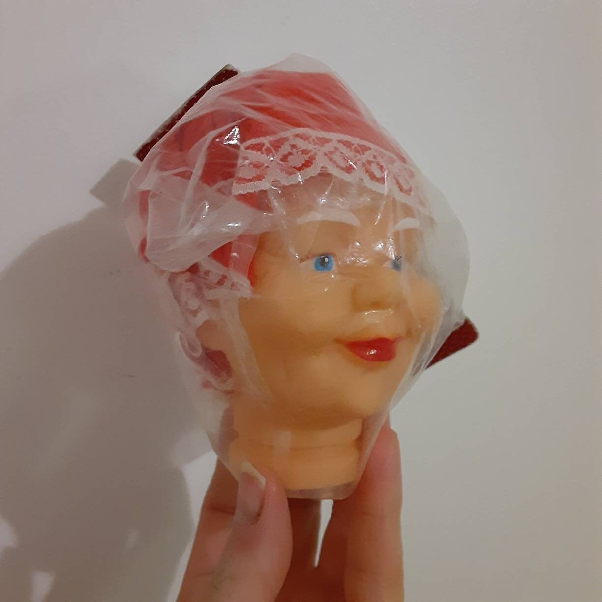 Vintage Mrs Claus Head NEW OLD STOCK Retro Molded Plastic - Etsy