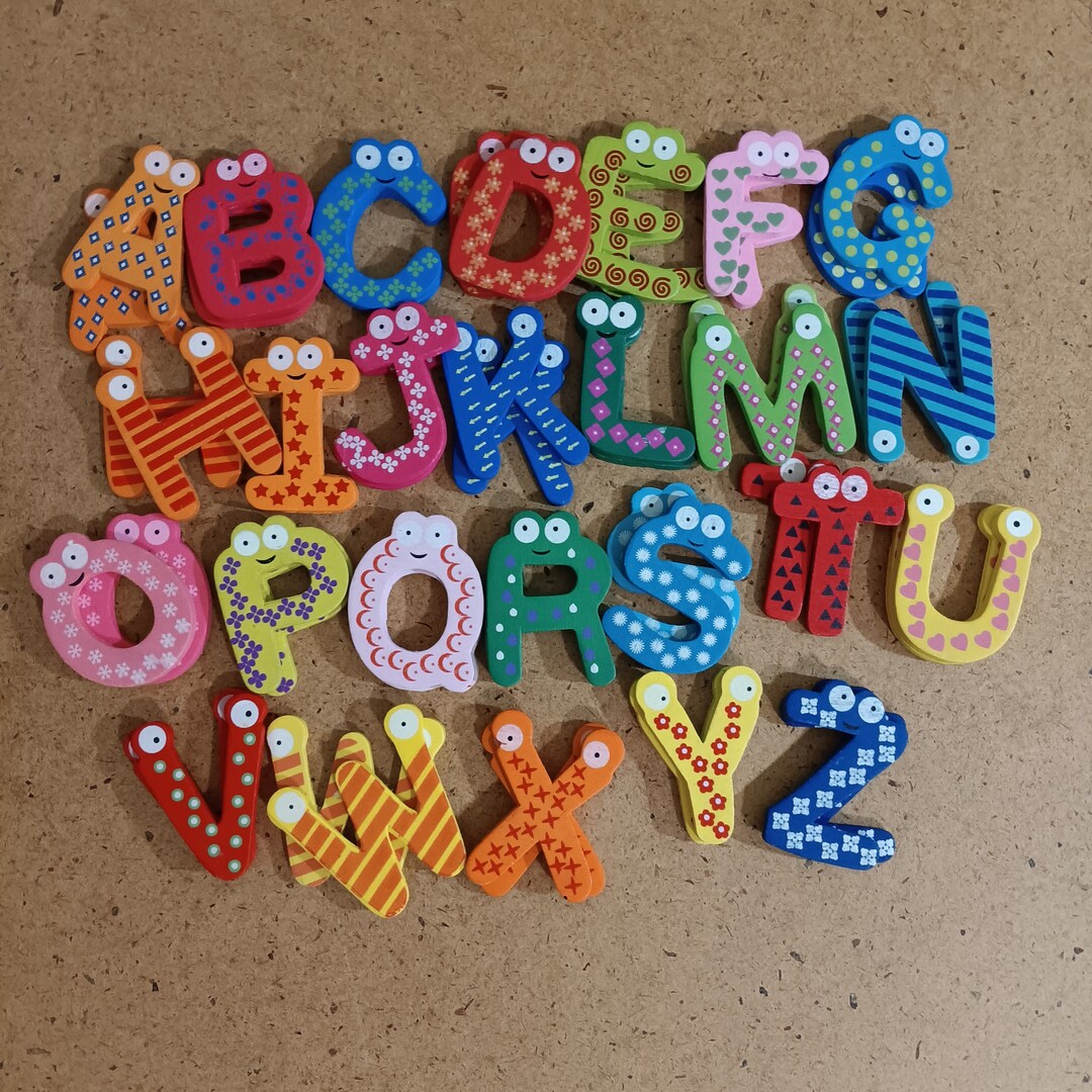 Fun Painted Alphabet Letters for Crafting, 52 Multicolor Letters With ...