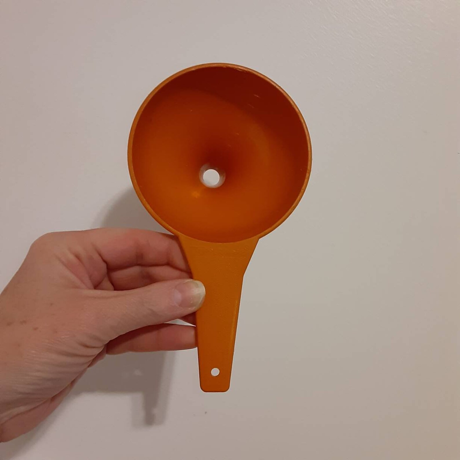 Vintage Orange Tupperware Funnel for Cooking Baking Use, 1970s Retro ...