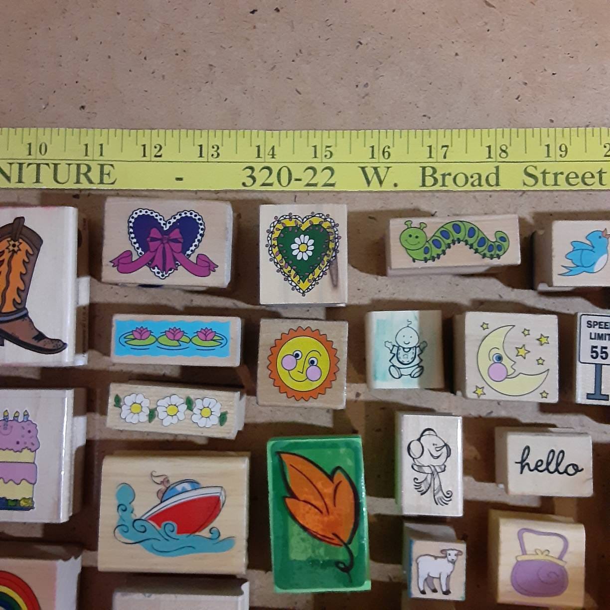 36 Kids' Rubber Stamps for Art & Craft Projects Card - Etsy