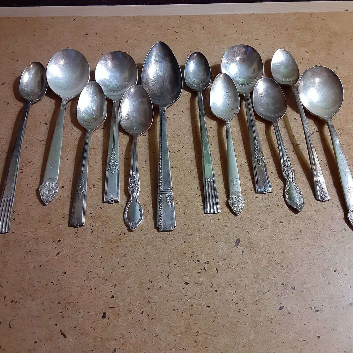 Vintage Silver-plated Spoons 12 Metalware Silverware Flatware | Etsy