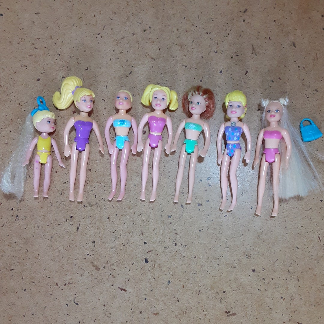 7 Polly Pockets Dolls in Bathing Suits Vintage and - Etsy