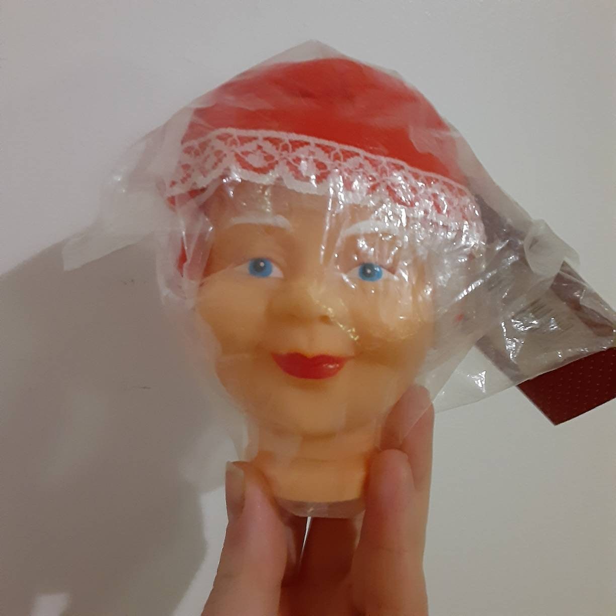 Vintage Mrs Claus Head NEW OLD STOCK Retro Molded Plastic - Etsy
