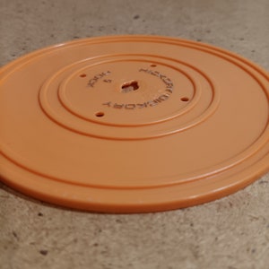 Vintage Orange Fisher-price Record Disc for Toy Record Player, Hickory ...