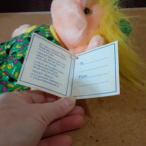 Vintage Trolio Troll Doll With Original Tag, Retro Plush Troll With ...