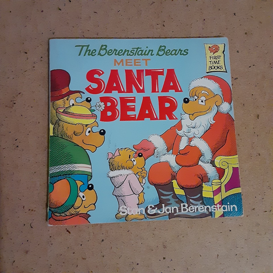 1984 the Berenstain Bears "meet Santa Bear" Paperback for Reading ...