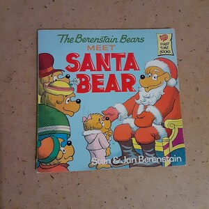 1984 the Berenstain Bears "meet Santa Bear" Paperback for Reading ...