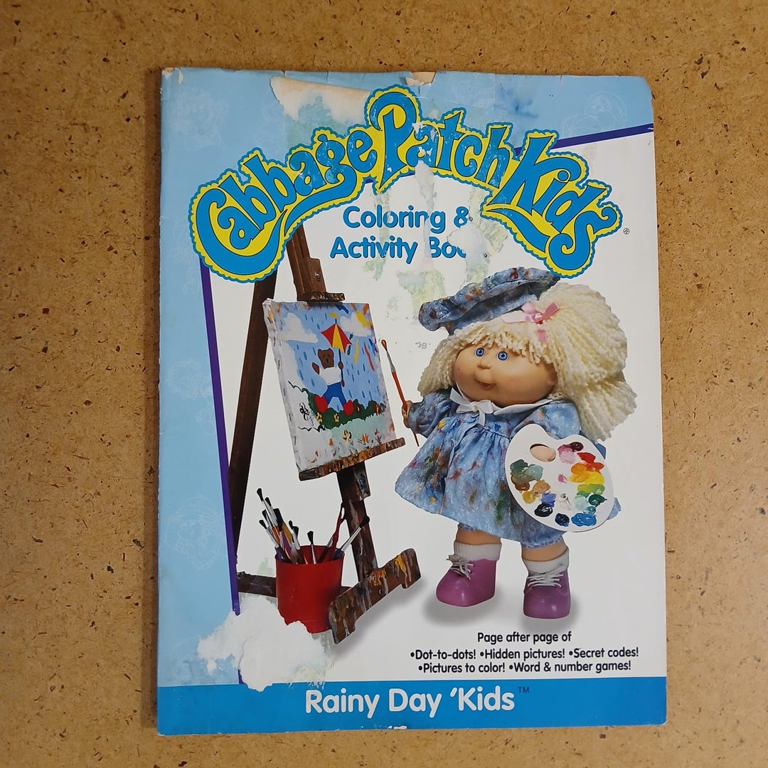 1997 Cabbage Patch Kids Coloring & Activity Book With Some Use- Vintage ...